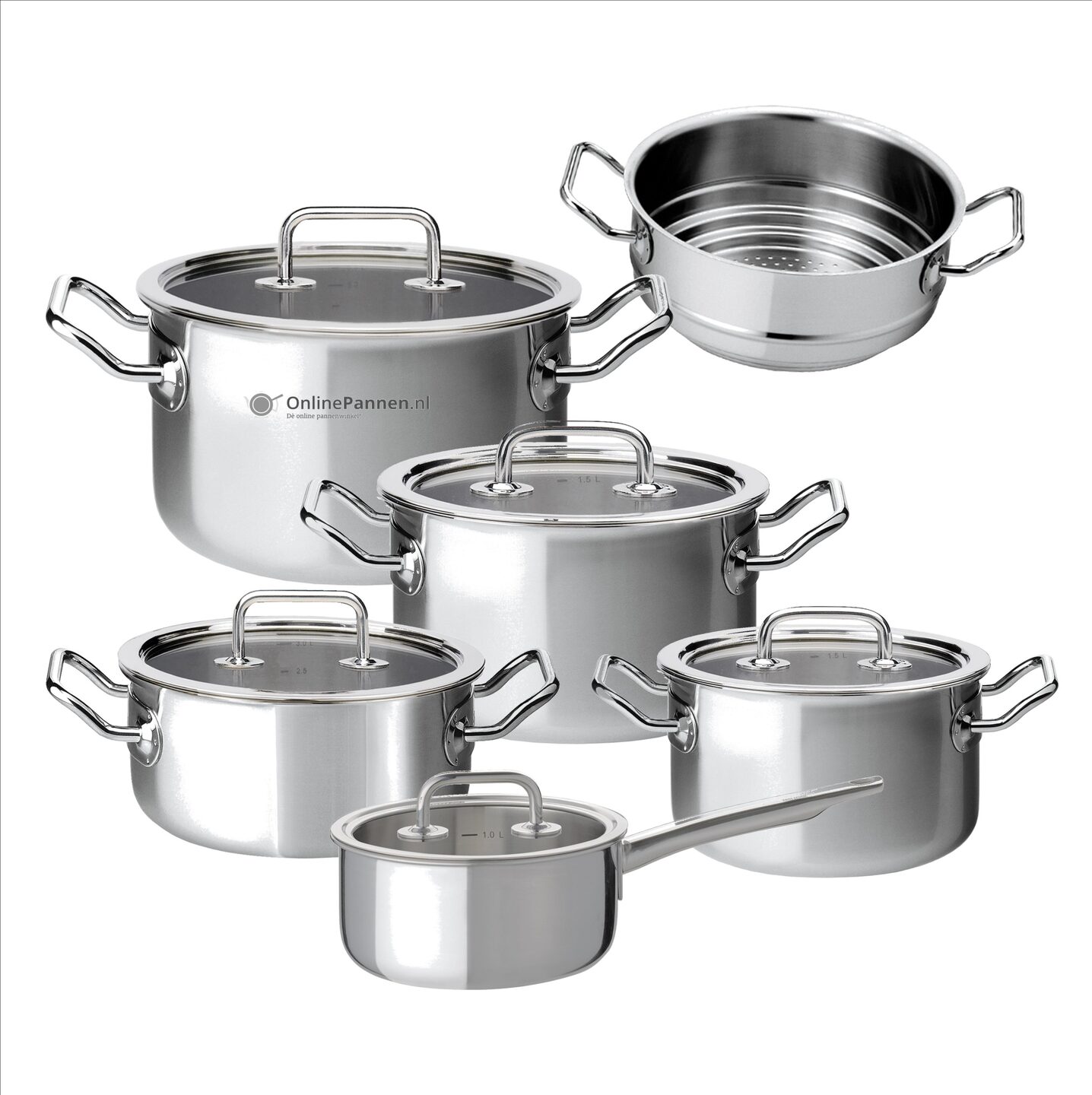 Spring Brigade Basic 6-delig pannenset (online) kopen? | OnlinePannen.nl